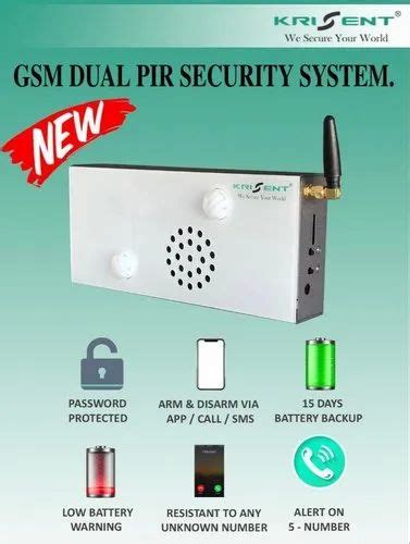 Gsm Dual Pir Security System 200 Mtr At Rs 10000 In Rajkot ID 23139121973