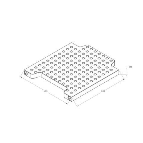 Cad Model Loc N Load™ Interlocking Plate Inch 6x12