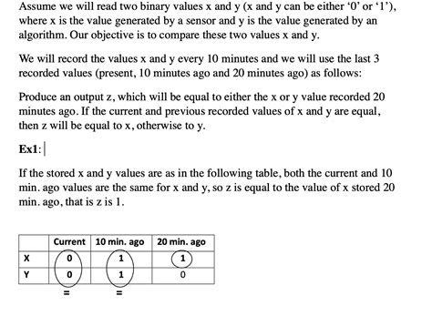 Assume We Will Read Two Binary Values X And Y X And