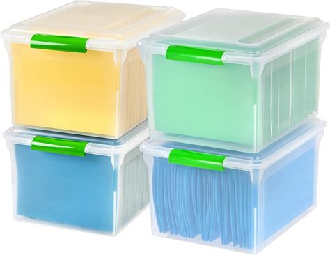 Iris Usa Letter Legal Size Plastic File Box Home Organizing Storage Container Michaels