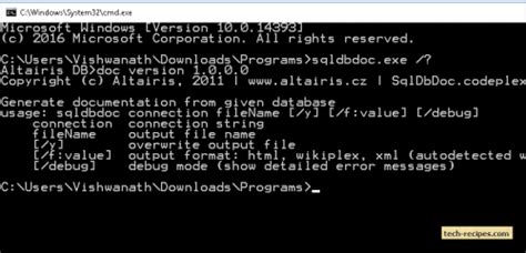 Sql Server Table Schema Documentation Using Dbdoc