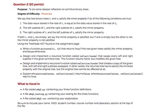 Solved Python 3 Primitive Binary Trees Be Sure To Include