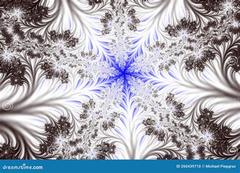 Beautiful Zoom Into The Infinite Mathematical Mandelbrot Set Fractal Stock Illustration