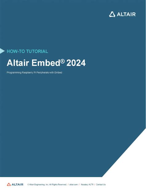 Altair Embed And Raspberry Pi Tutorial Pdf