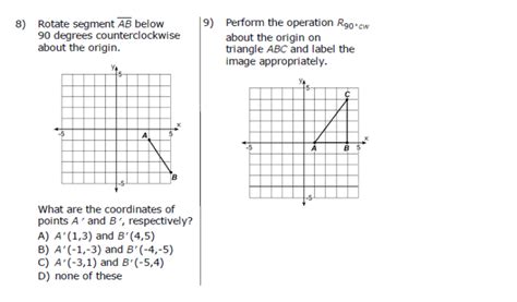 Solved 8 Rotate Segment Ab Below 90 Degrees