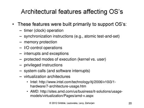 CSE 451 Operating Systems Spring 2012 Module 2 Architectural Support