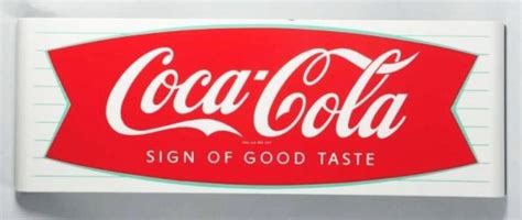 Large 1960s Coca Cola Tin Sign Value And Price Guide
