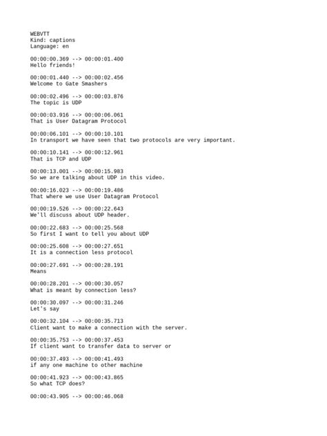 Lec 70 Udp User Datagram Protocol Header In Computer Networks En