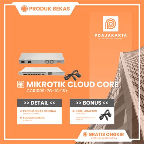 Jual Mikrotik Cloud Core Router Ccr1009 7g 1c 1s Ccr1009 7g 1c 1s Ccr 1009 7g 1c 1s