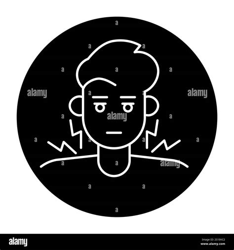 Graves Disease Color Line Icon Autoimmune Diseases Vector Isolated Element Editable Stroke