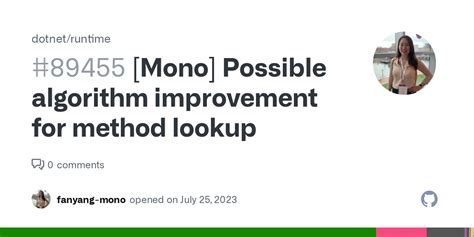 [mono] possible algorithm improvement for method lookup · issue 89455