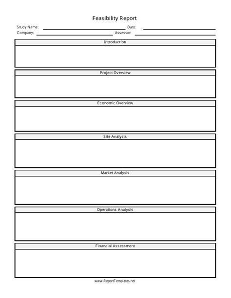 Feasibility Report Template Fill Out Sign Online And Download PDF Templateroller