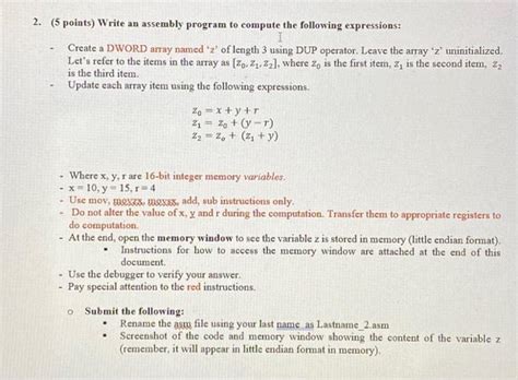 Solved Hi Please Provide The Required Code In MASM ASSEMBLY Chegg