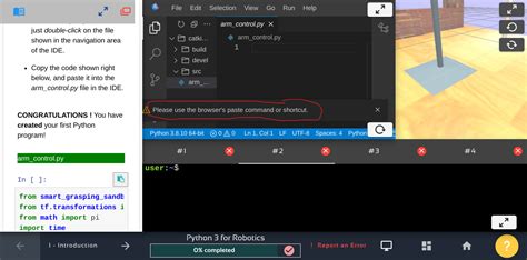 How To Copy And Paste Into The Ide Screen Python Basics For Robotics