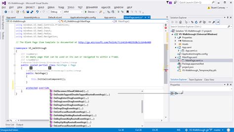 Visual Studio Walkthrough For Ios Developers Windows Developer Blog