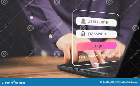 Man Protecting Personal Data On A Computer Laptop And Virtual Interface Cyber Security Concept