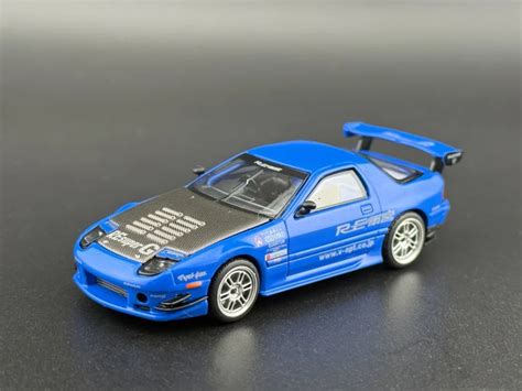 Poprace 1 64 Mazda Rx7 Fc3s Re Amemiya Blue Pablos Diecast Garage