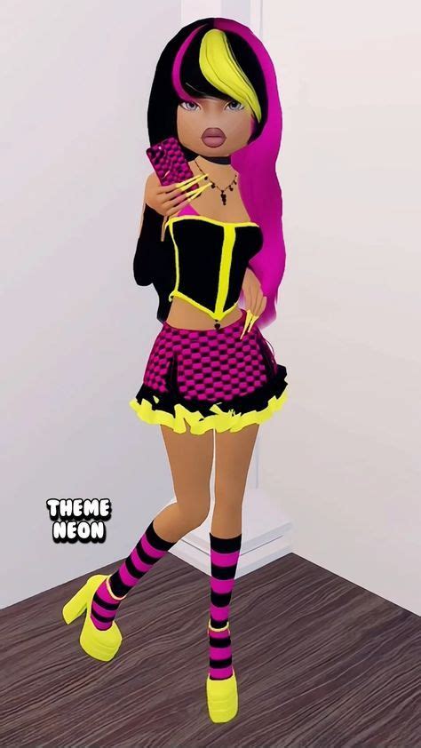 Dti Outfit Neon Theme Dti Outfit Neon Theme