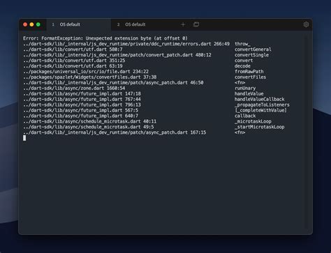 Flutter Web Error Formatexception Unexpected Extension Byte At