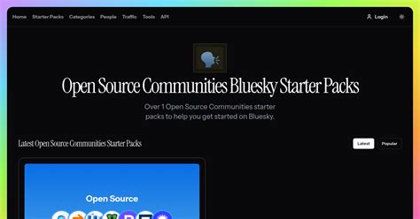 open source communities bluesky starter packs [1 lists sep 2025]