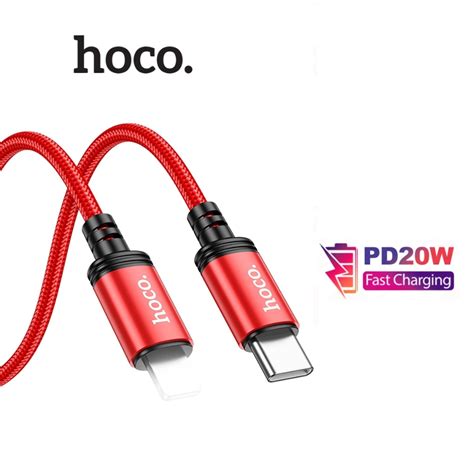Cáp sạc nhanh Typec to IP PD20W 3 0A Hoco X89 truyền dữ liệu dùng cho ip11 12 13 14 dài 100CM