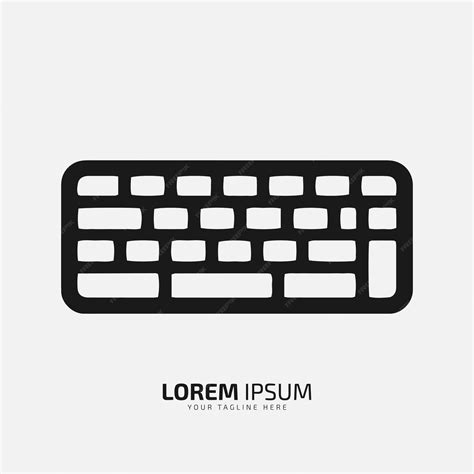 Premium Vector Computer Keyboard Vector Icon Illustration Isolated On
