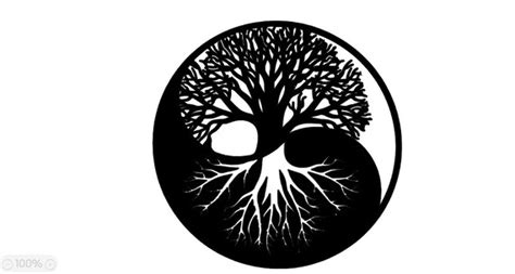 Tree Tree Of Life Ying Yang Tree Decal Car Decal Bumper Etsy