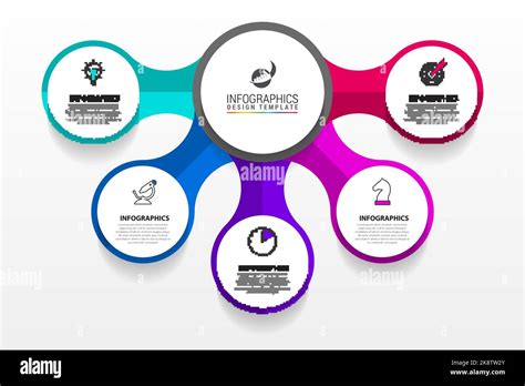 Infographic Design Template Creative Concept With 5 Steps Can Be Used For Workflow Layout