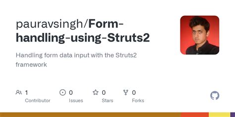 Github Pauravsinghform Handling Using Struts2 Handling Form Data Input With The Struts2