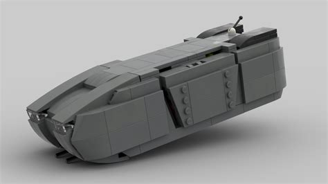 Lego Moc Futuristic Luxury Dropship By Futurismlego Rebrickable Build With Lego