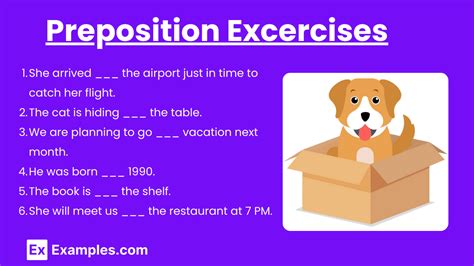 Prepositions Of Place Exercises With Picturesdoc Worksheets Grade 2