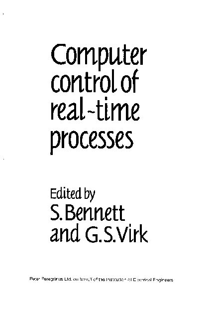 Pdf Computer Control Of Real Time Processes