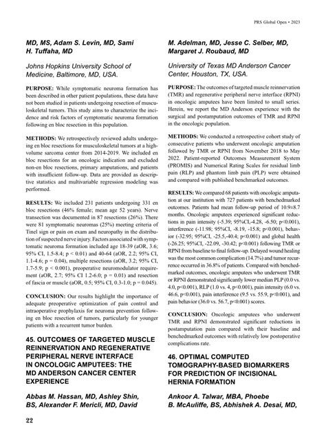 Pdf Outcomes Of Targeted Muscle Reinnervation And Regenerative Peripheral Nerve Interface In