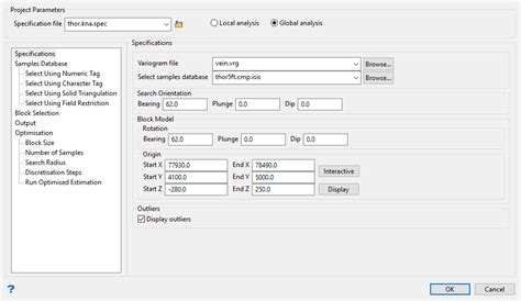 Vulcan Block Grade Estimation Kriging Neighborhood Analysis