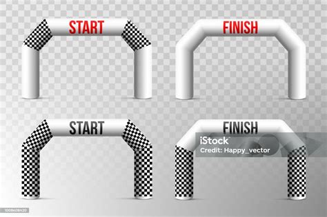 결승 선 풍선 아치 배경에 고립의 크리에이 티브 벡터 일러스트 아트 디자인 아치 다른 야외 스포츠 이벤트에 적합 개념 그래픽 트라이 애슬론 마라톤 경주 요소 스포츠에 대한