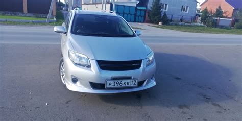 зашитная пленка на капот — Toyota Corolla Fielder (E140), 1,5 л, 2011 ...