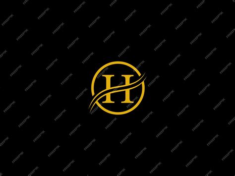 H 로고 디자인 프리미엄 벡터