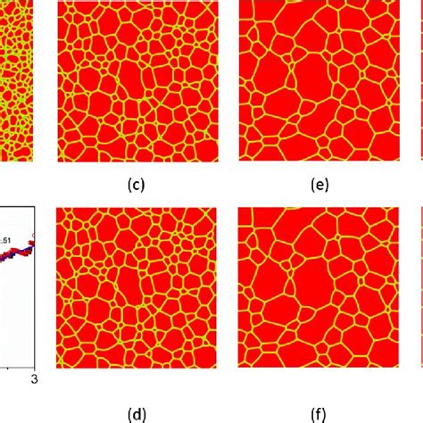 A The Initial Microstructure Of The Polycrystalline System B And Download Scientific