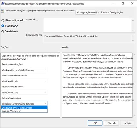 Utilizar Windows Update Políticas De Cliente E Windows Server Update Services Wsus Em Conjunto