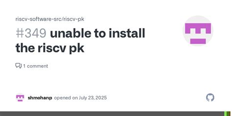 Unable To Install The Riscv Pk · Issue 349 · Riscv Software Srcriscv Pk · Github