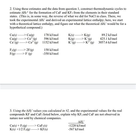 solved 3 using the ah values you calculated in 2 and
