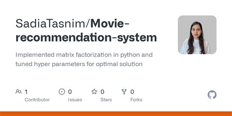 Github Sadiatasnimmovie Recommendation System Implemented Matrix
