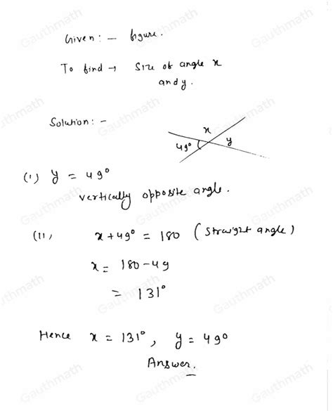 solved calculate the size of the angles marked with small letters a