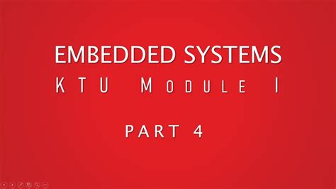 embedded systems ktu arm processors cpu bus organization and architecture module 1 part 4 youtube
