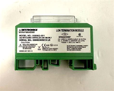 Det Tronics Lon Termination Module 008986 001 For Eq300x Controller Lon Com Ebay