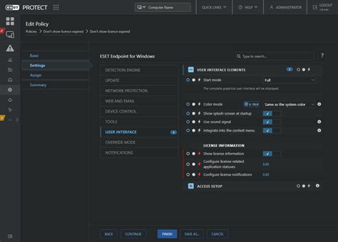 Policy Doesnt Remember License Settings Eset Protect On Prem Remote Management Eset
