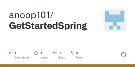Github Anoop Getstartedspring