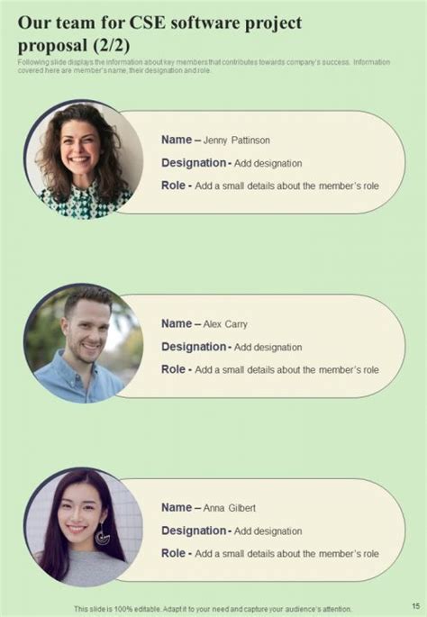 cse software project proposal report sample example document ppt example