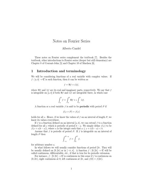 Fourier Pdf Polynomial Fourier Series