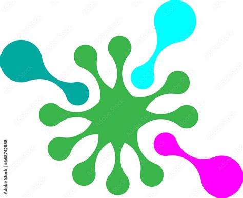 Стокова ілюстрація 분자 원자 구조 벡터 일러스트 Adobe Stock